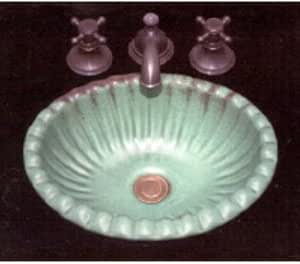 Bates and Bates Sinks P1215 Bates and Bates Missy Small Fluted Oval ...