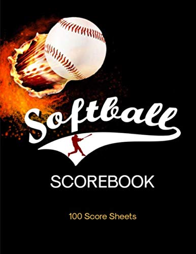 Softball Scorebook - 100 Score Sheets: Softball Scorekeeper Book to ...
