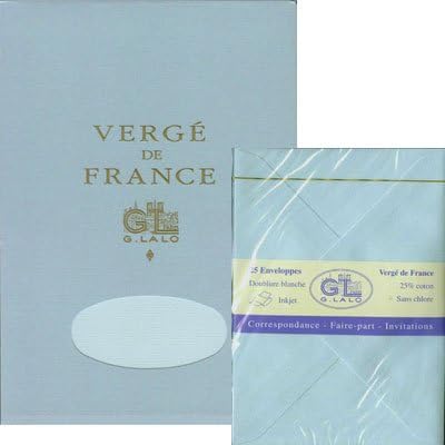 Amazon.com : G Lalo Turquoise Writing Tablet with Matching Envelopes ...