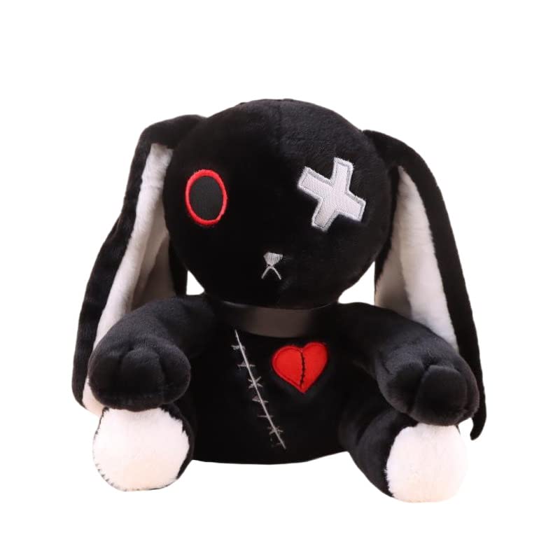 Amazon.com: BIUBIULOVE Goth Rabbit Plush Toy, Gothic Bunny Plushie ...