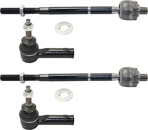 Amazon.com: Garage-Pro Front Left & Right Inner and Outer Tie Rod End ...