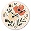 Amazon.com: Tomopetime 10" Boho Floral Wall Clock - Silent Wall Clocks ...