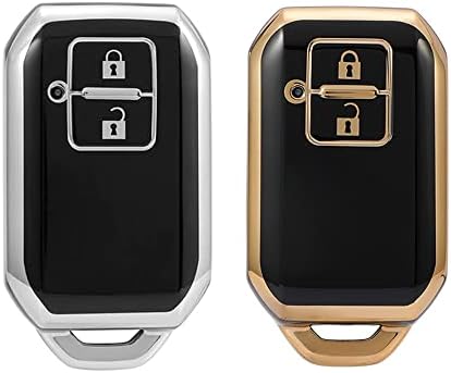 Keyzone® Pack of 2 TPU Car Key Cover Compatible for Baleno 2019, Grand ...