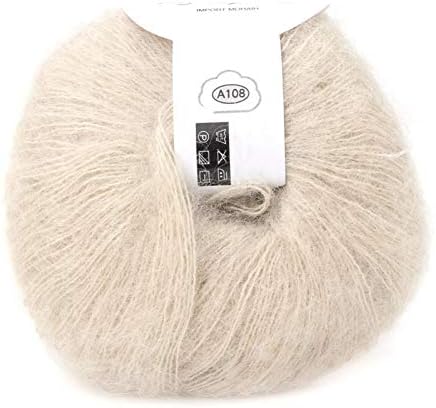 Amazon.com: Mohair Knit Soft Angora Long Wool Yarn Hot with a Crochet ...