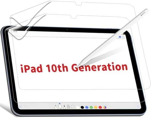 Amazon.com: Avakot 2 Pack Paperfeel Screen Protector for iPad 10th ...