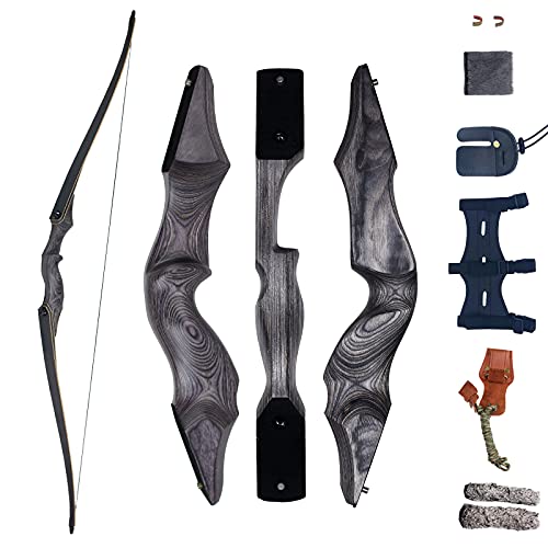 Mxessua Takedown Longbow AMO 60 inches Bamboo Core Limbs Right Handed ...