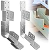 Amazon.com: 10 Pcs Adjustable Deck Stair Brackets, 18 Gauge Heavy Duty ...