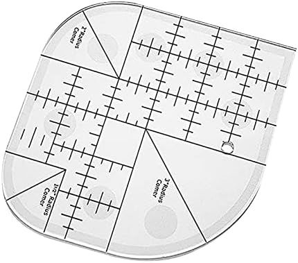 VPVPV 4 Piece Quilting Ruler,Acrylic Square Ruler,Quilting Templates ...