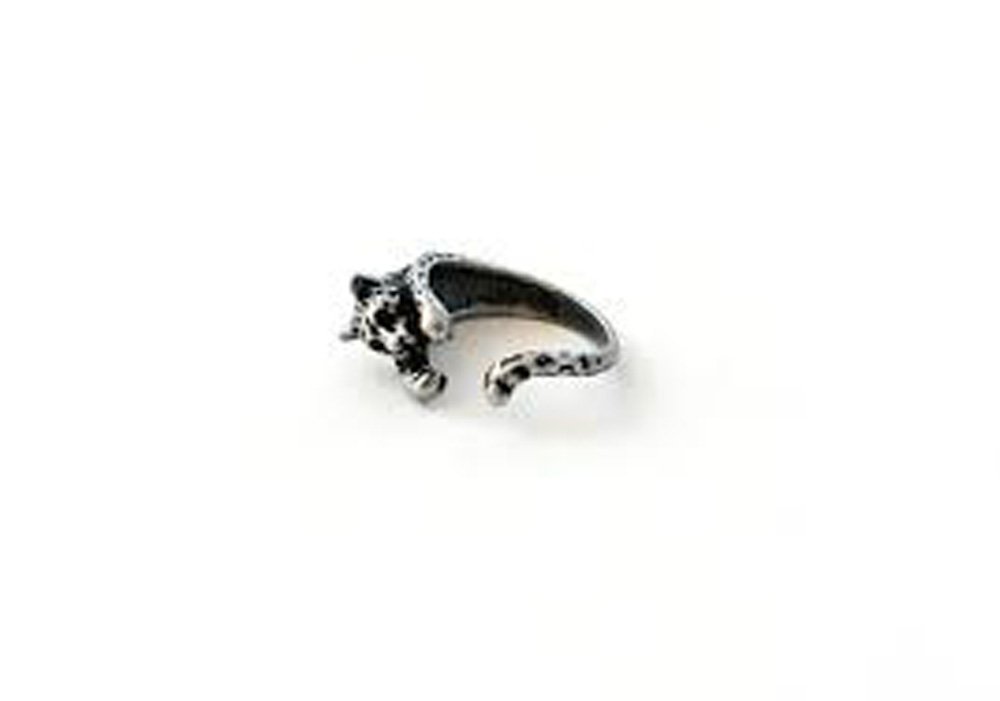 Amazon.com: Leopard Animal Wrap Ring - Silver for Women: Clothing ...