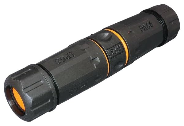 Hanutech PVC RJ45 LAN Cable Jointer Shielded RJ45 Waterproof Cat5/5e/6 ...