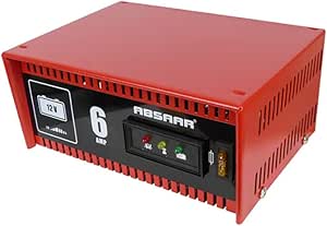 Absaar 0635606 Battery Charger 12V 6 A, black/red : Amazon.co.uk ...
