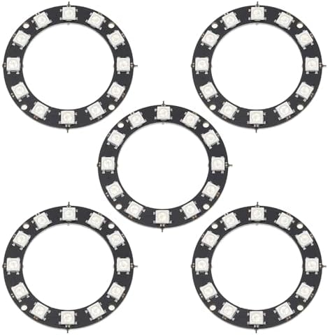 The Lord of the Tools 5pcs RGB LED Ring 12 Bit RGB LED Strip Light ...