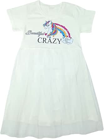 Amazon.com: MODERN ASIR Toddler Girls Casual Dresses Kids Short Sleeve ...