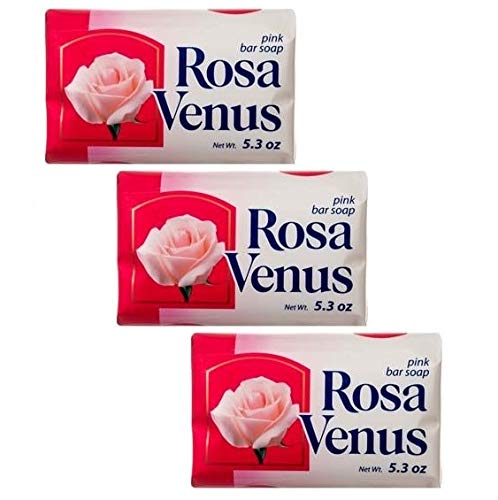 Amazon.com : Rosa Venus Pink Rose Soap 5.3 Oz : Beauty & Personal Care