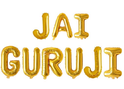 Ar Giftzadda Jai Guru Ji Foil Balloon Kit For Satsang Decoration ...