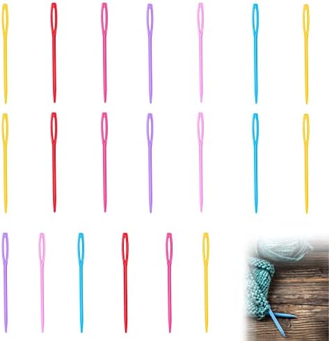Hemline H211.A | Plastic Wool Hand Sewing Needles 2 Sizes | Pack Of 4 ...