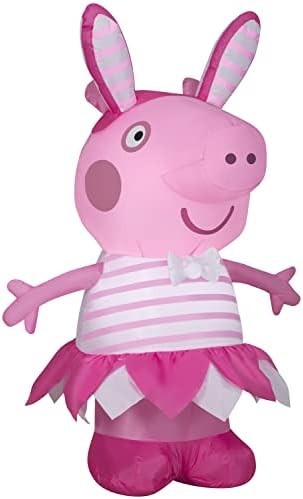 Amazon.com: Gemmy Peppa Pig 4ft Christmas Airblown Inflatable : Patio ...
