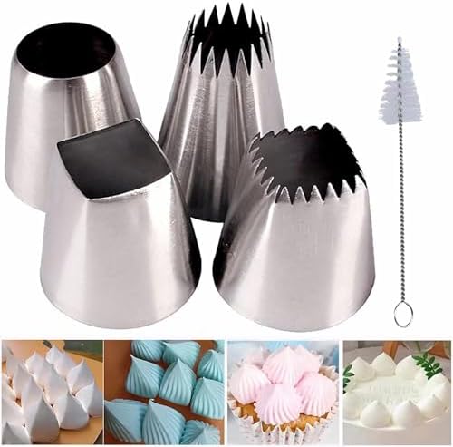 Amazon.com: MDLJG Extra large piping tips set, stainless steel round ...