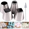 Amazon.com: MDLJG Extra large piping tips set, stainless steel round ...