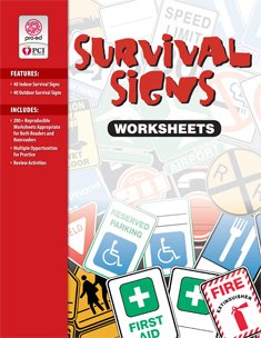 Survival signs worksheets: A visual "hands-on" reinforcement program ...
