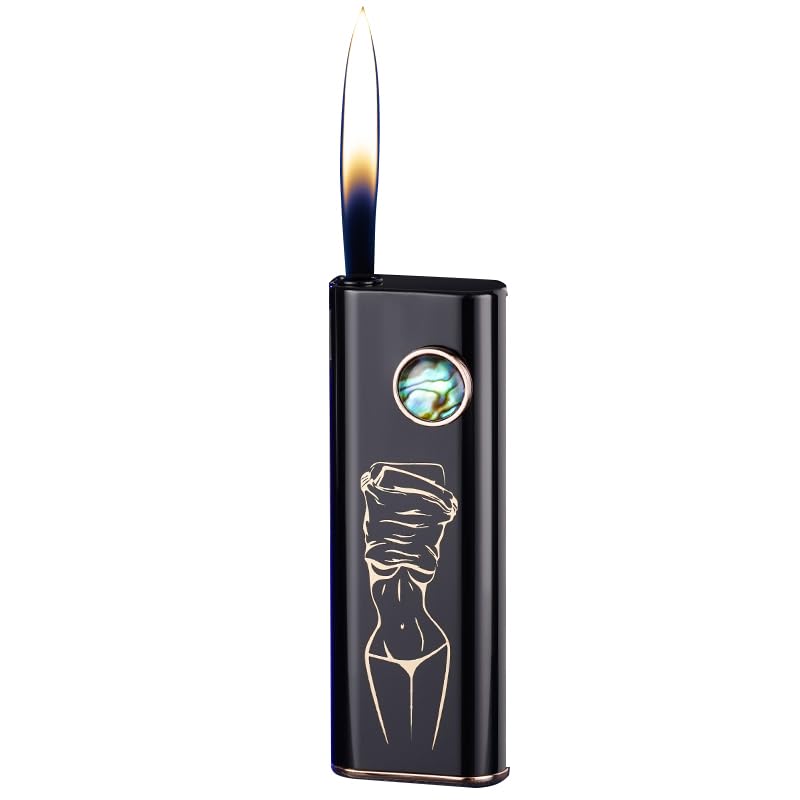 Amazon.com: Lighters Slim Soft Flame Lighter Vintage Butane Refillable ...