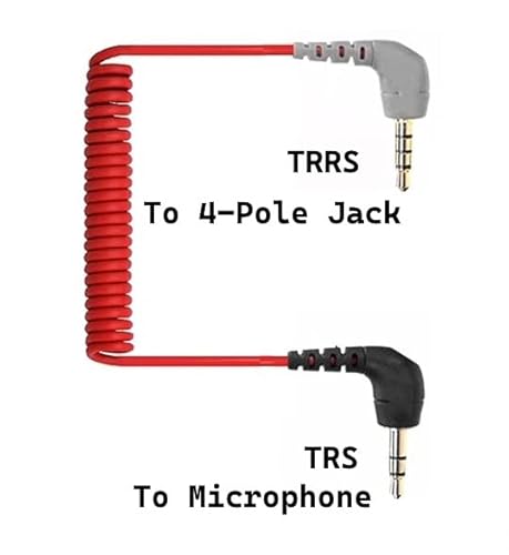 Câble de raccordement TRS vers TRRS 3,5 mm compatible avec iPhone ...