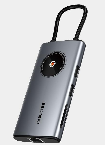 CABLETIME 8 in 1 USB C Hub with HDMI DisplayPort for Laptop - Buy ...