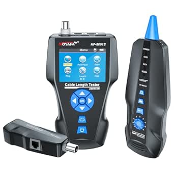 NOYAFA NF-8601S - Probador de cable de red, cable de probador Ethernet con visualización LED ...