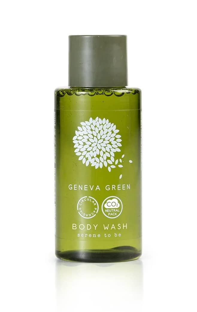 Amazon.com: Geneva Green Body Wash, In Recycled Pet Bottle 40 Ml (216 ...
