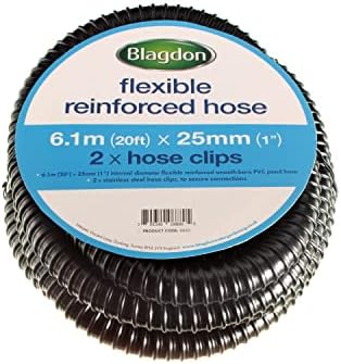 Blagdon Flexible Reinforced Pond Tubing, 6.1m (20ft) x 25mm (1 ...
