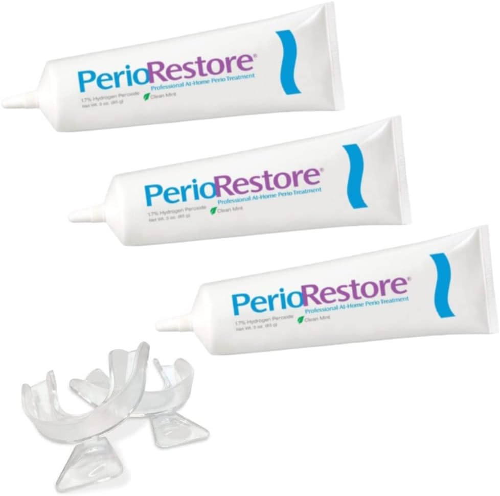 Perio Restore Gel Tubo de 3 onzas paquete de 3. Gel de limpieza oral ...