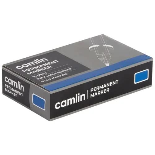 Camlin permanent marker Blue Black Red Green (Blue) : Amazon.in: Office ...