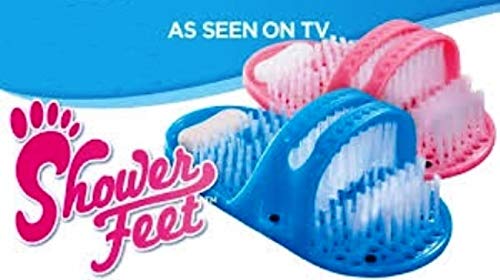 Shower Feet - Easy-Hands-Free Foot Scrubber/Cleaner/Slipper for ...