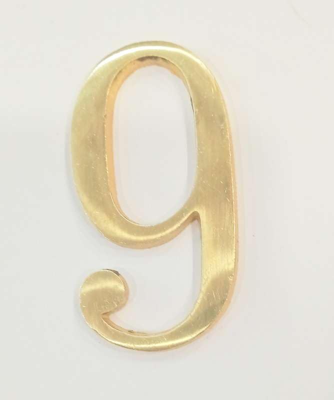 Brass House Hotel Door Number 9 House Alphabet Numbers Personalised ...