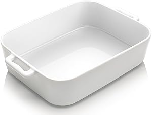 BLIRORA Deep Ceramic Baking Dish, 9x13 Inch Casserole Dishes for Oven ...