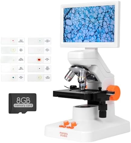 Amazon.com : ODM301 Pro Microscope for Kids Adults Students, 1200X ...