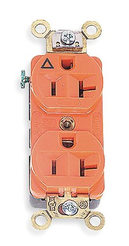 HUBBELL IG5362 Receptacle Duplex Outlet, 3-Wire, 125V AC/DC, 2POLE ...