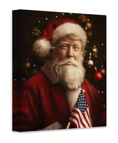 Amazon.com: SANTA TRUMP: Unframed 28x36 Poster - Merry Christmas ...