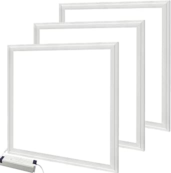 12 Pack 48W LED Recessed Ceiling Flat Square Panel Suspended Ceiling ...