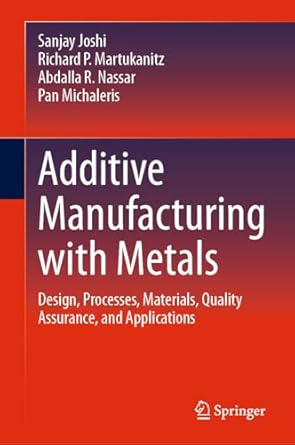 Additive Manufacturing with Metals: Design, Processes, Materials ...