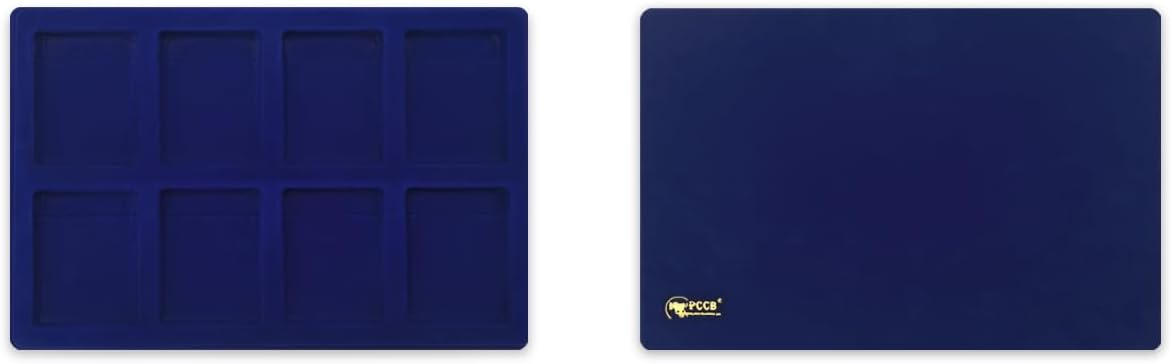 Amazon.com: PCCB MINGT 8 Grids Blue PET Plant Velvet Coin Display Tray ...