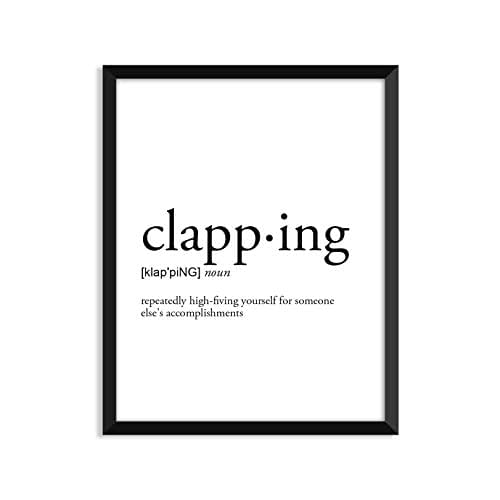 Amazon.com: Clapping definition - Unframed art print poster or greeting ...