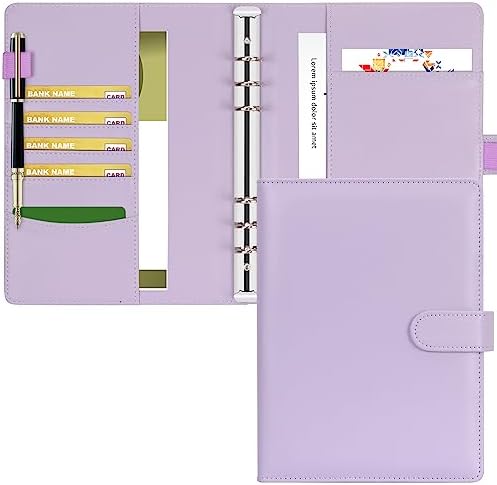 Leather A5 Ring Binder, Skycase 6 Ring Binder Planner Notebook Cover ...