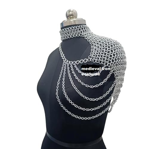Amazon.com: Multicolor Crystal Body Chain, Chainmail One Side Shoulder ...