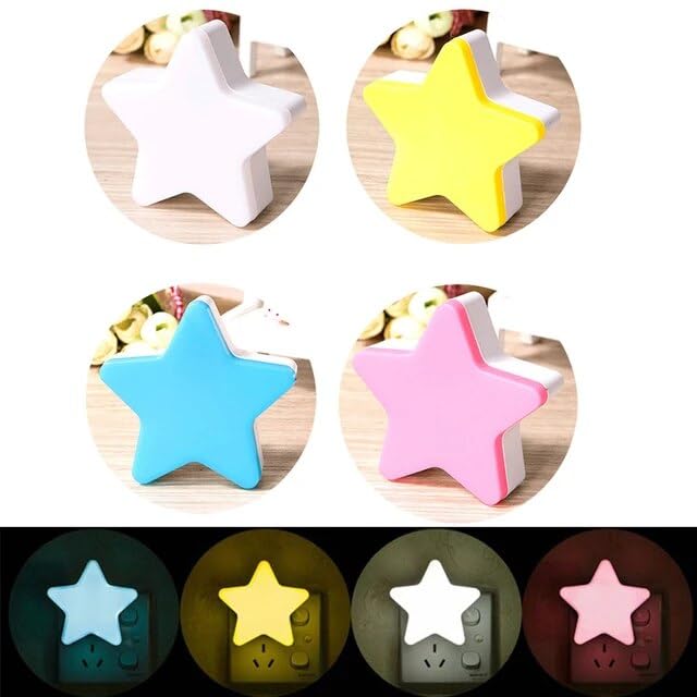 Buy Crescent Star Shaped Night lamp | Night Light for Bed Room |Kids ...