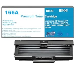 W1660A / 166A Compatible Toner Cartridge Replacement for HP 166A Toner ...
