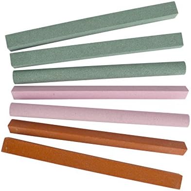 Assorted Sharpening Stone Set 180 & 240 Grit Various Shapes Slipstones ...