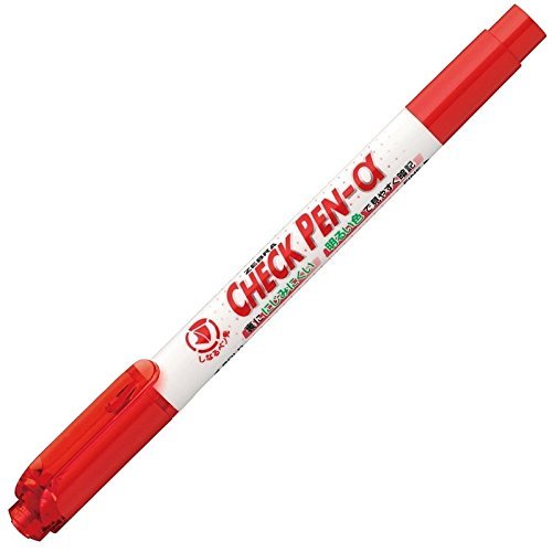 Zebra Check Pen Alpha Water-Based Marker Red : Amazon.in: Office Products