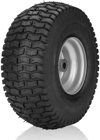 Amazon.com : 15x6.00-6" Front Turf Tire and Wheel for Craftsman Riding ...