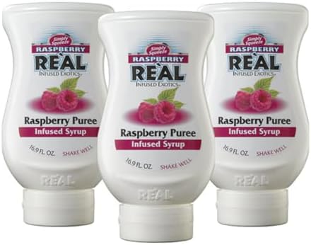 Amazon.com: Raspberry Reàl, Raspberry Puree Infused Syrup, 16.9 FL OZ ...